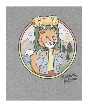 Maison Kitsuné Fox Printed Crewneck Sweatshirt