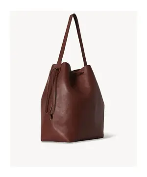 THE ROW Belvedere Drawstring Bucket Bag - Coffee