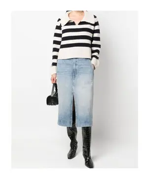 Khaite Franklin Striped Knitted Jumper