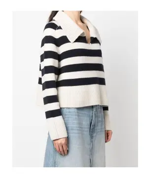 Khaite Franklin Striped Knitted Jumper