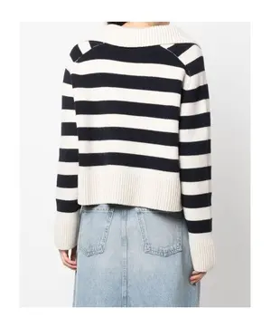 Khaite Franklin Striped Knitted Jumper