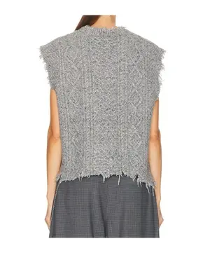 R13 Boyfriend Cable Knit Vest
