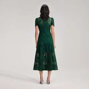 SELF-PORTRAIT Lace Midi Dress