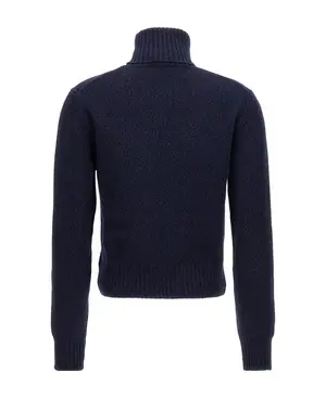 Ami High Neck Knitted Jumper