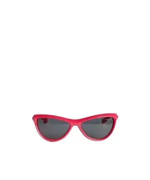 Off-White Butterfly-shaped Logo Sunglasses - Red