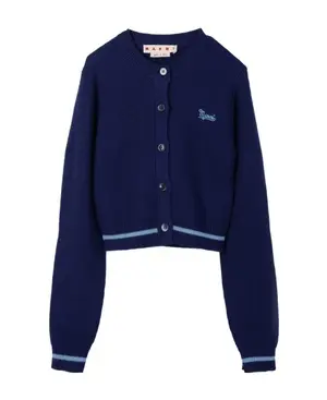Marni Embroidered Virgin Wool Cardigan - No