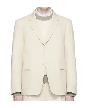 Thom Browne Single-breasted Unconstructed Jacket