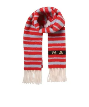 Marni Striped Fringed Scarf