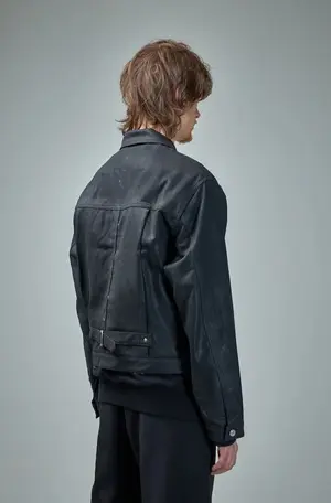 Givenchy Coated Denim Jacket - Black