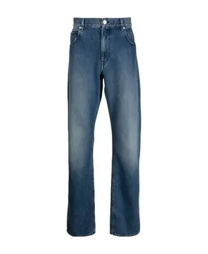 Isabel Marant Étoile Logo-patch Straight-leg Jeans