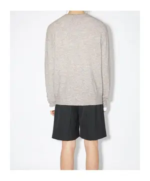 Acne Studios Mélange Jumper With Embroidered Logo