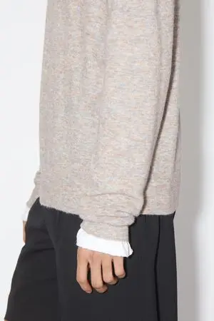 Acne Studios Mélange Jumper With Embroidered Logo