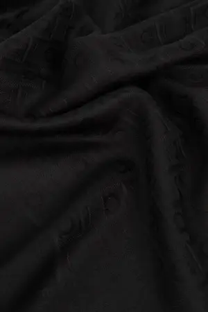 FERRAGAMO Letter Pattern Scarf - Black