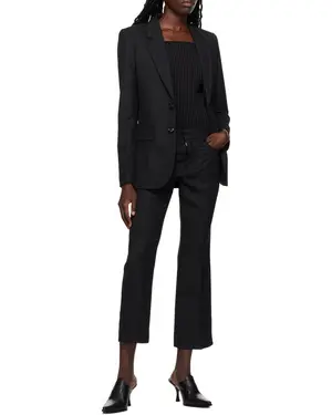 Ami V-neck Single-breasted Blazer - Black
