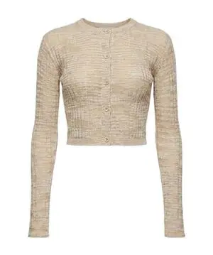 Acne Studios Ribbed Cropped Cardigan