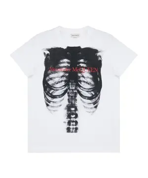 Alexander McQueen Ribcage Graphic T-shirt - No