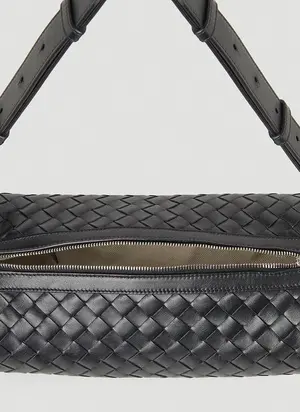 Bottega Veneta Intrecciato Crossbody Bag - Black