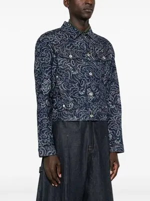Kenzo Star Tiger Buttoned Denim Jacket