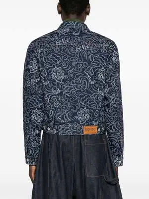 Kenzo Star Tiger Buttoned Denim Jacket