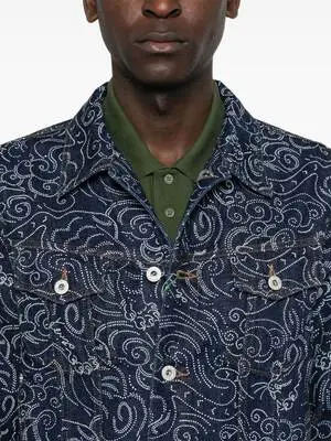 Kenzo Star Tiger Buttoned Denim Jacket