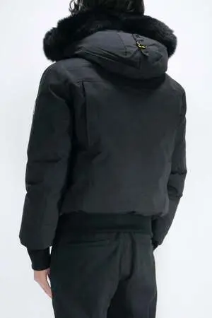 Mackage Long-sleeved Down Jacket With Removable Hooded Bib
