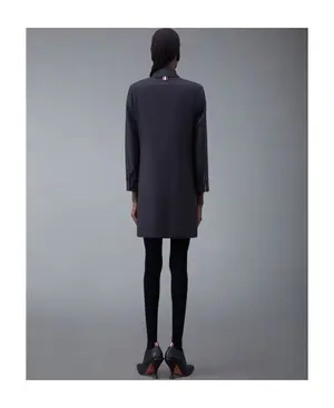 Thom Browne Layered Poplin-panel Dress