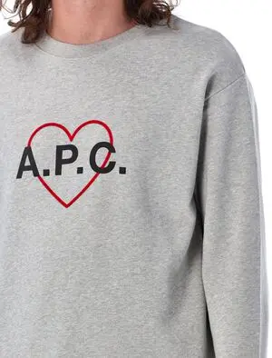 A.p.c. Heart Logo Crewneck Sweatshirt