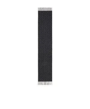 Valentino Garavani Toile Iconographe Fringed Scarf - Gray/dark Grey