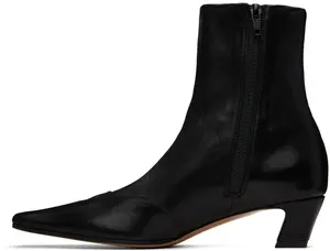 Khaite Nevada Almond Toe Ankle Boots