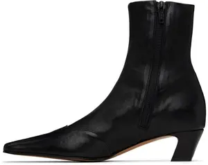 Khaite Nevada Almond Toe Ankle Boots