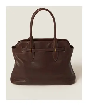 Miu Miu Nappa Leather Tote Bag