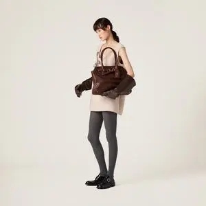 Miu Miu Nappa Leather Tote Bag