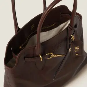 Miu Miu Nappa Leather Tote Bag