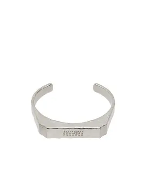 MAISON MARGIELA Numeric Signature Cuff Bracelet - Silver