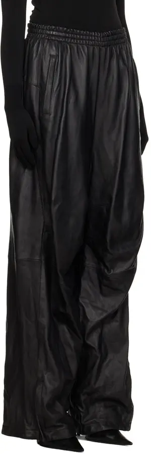 Balenciaga Leather Track Pants
