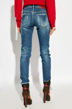 Dsquared2 Logo Patch Skinny Jeans