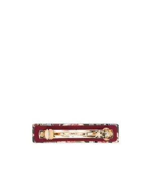 Etro Floral Print Silk Hair Clip