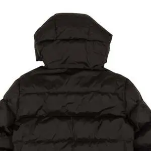 Moncler Long-sleeved Down Jacket With Logo And Drawstring Hood
