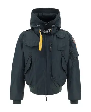 PARAJUMPERS Hooded Logo-patch Jacket - Black