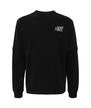 Sacai Layered Effect Cotton T-shirt