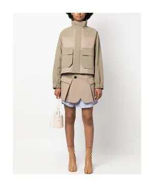 Sacai Pleated Panelled Jacket
