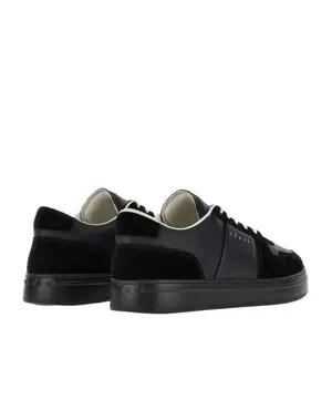 Hogan Paneled Low Top Sneakers - Black