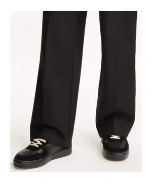 Hogan Paneled Low Top Sneakers - Black