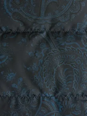 Etro Sleeveless Paisley Printed Down Jacket