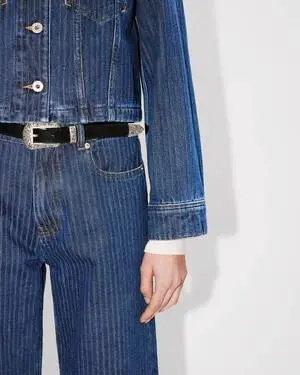 Kenzo Striped Denim Trucker Jacket