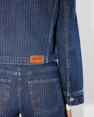 Kenzo Striped Denim Trucker Jacket