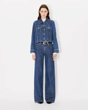 Kenzo Striped Denim Trucker Jacket