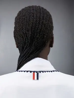 Thom Browne Knit Cardigan With Striped Detailing