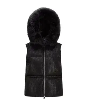 Moncler Down Gilet With Rope Belt