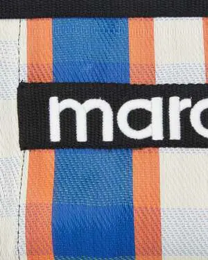 Isabel Marant Étoile Striped Logo Clutch